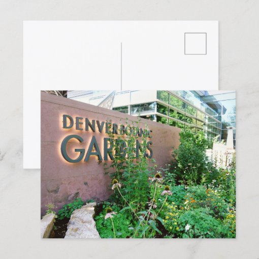 Denver Colorado Botanic Gardens Travel Postcard | Zazzle