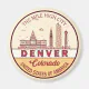 Denver Colorado City Skyline Emblem Magnet | Zazzle