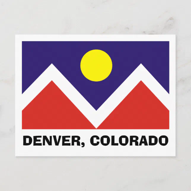 Denver, Colorado Flag Postcard | Zazzle