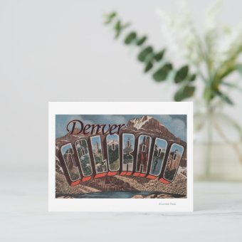 Denver, Colorado - Large Letter Scenes Postcard | Zazzle