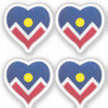 Denver Colorado love flag pride Sticker | Zazzle