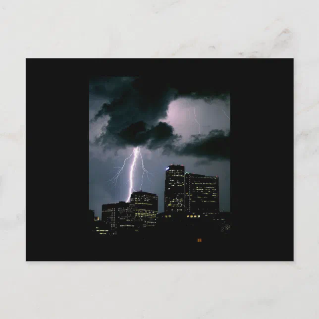 Denver Lightning Postcard | Zazzle