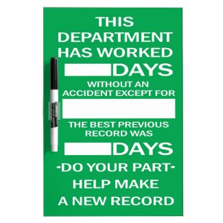 Department Accident Free Scoreboard | Lawnjart Limited