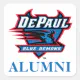 DePaul University Alumni Square Sticker | Zazzle