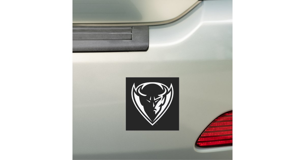DePaul University Blue Demon Mascot Black Logo Car Magnet | Zazzle