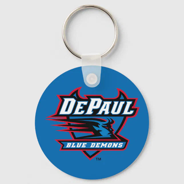 DePaul University Blue Demons Keychain | Zazzle