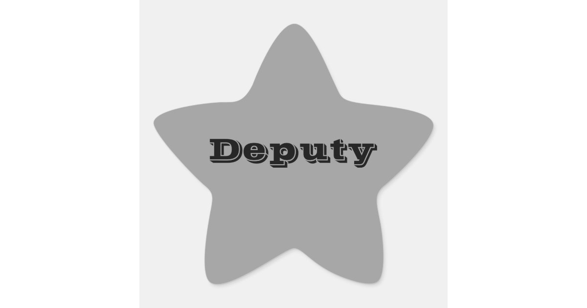 Deputy Badge Stickers | Zazzle