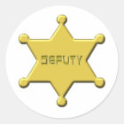 DEPUTY CLASSIC ROUND STICKER | Zazzle