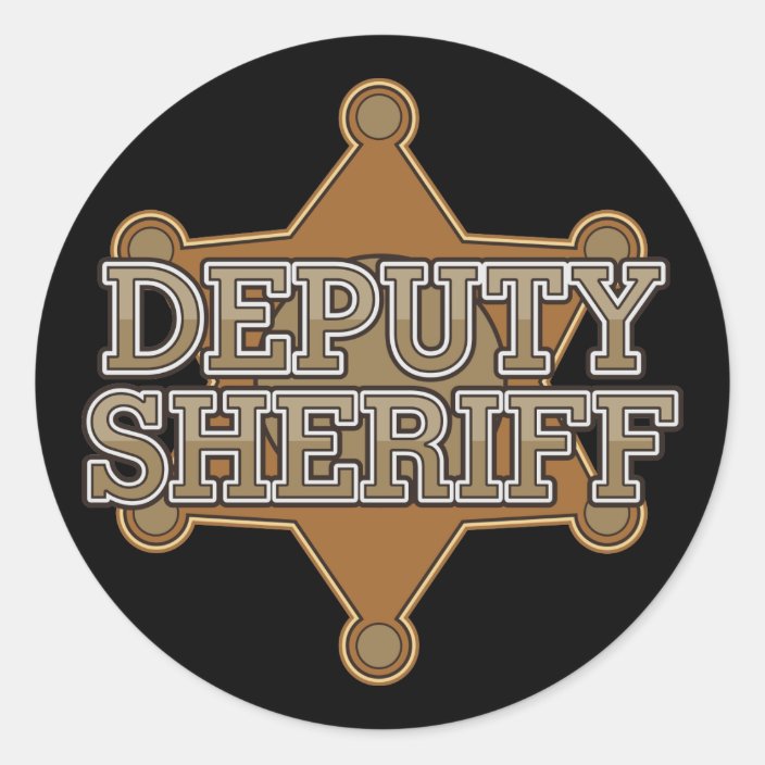 Deputy Sheriff Classic Round Sticker | Zazzle.com