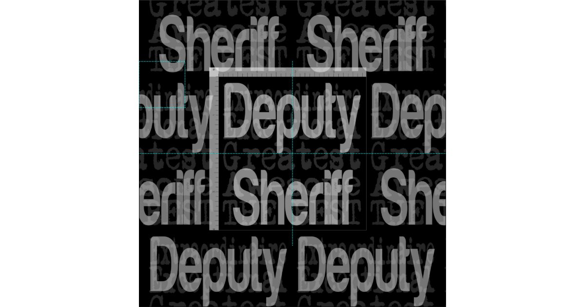 Deputy Sheriff Extraordinaire Fabric | Zazzle