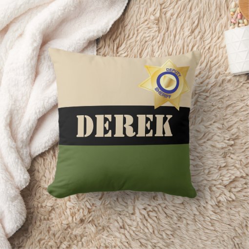 Deputy Sheriff Funny Police Retirement Throw Pillow | Zazzle