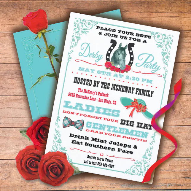 Derby Horse Racing Party invitation | Zazzle