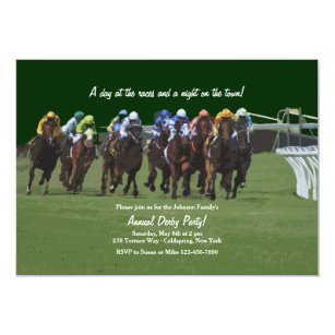 Horse Racing Invitations | Zazzle