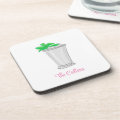 Derby Mint Julep Personalized Preppy Beverage Coaster | Zazzle