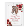 Derby party, horse, equestrian party invitation | Zazzle