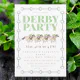 Derby Party Horses Racing Watercolor Invitation | Zazzle