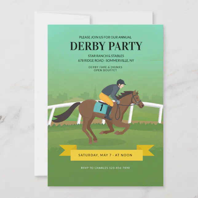 Derby Party Invitation | Zazzle