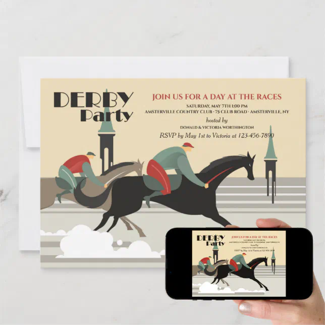 Derby Party Invitations | Zazzle