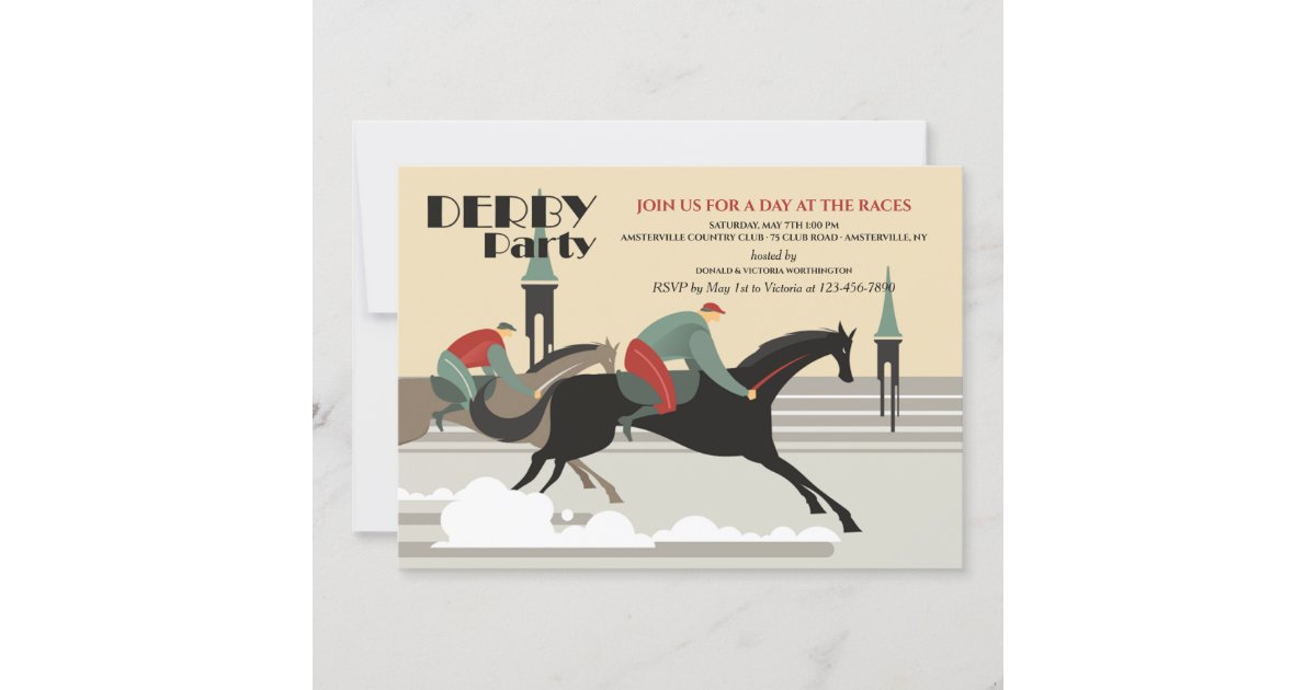 Derby Party Invitations | Zazzle