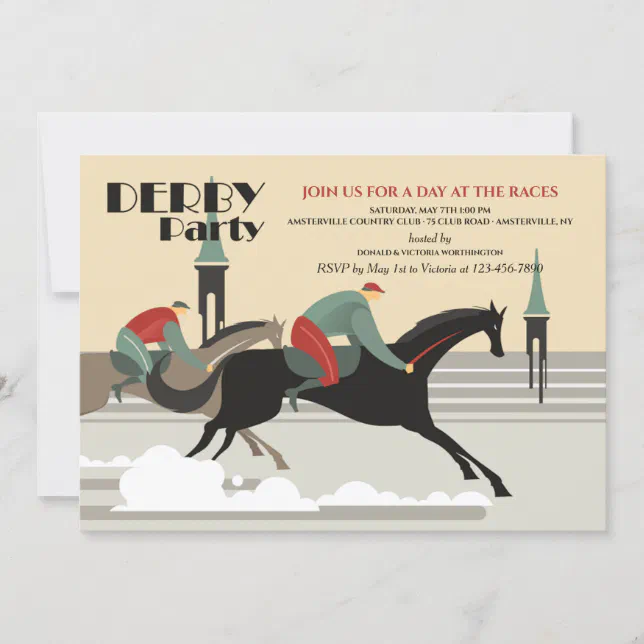 Derby Party Invitations | Zazzle