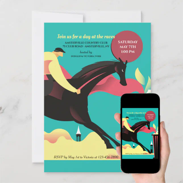 Derby Race Party Invitations | Zazzle