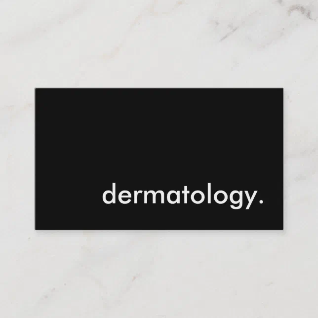 dermatology. business card | Zazzle