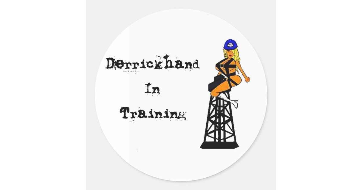 Derrickhand In Training Hard Hat Sticker | Zazzle