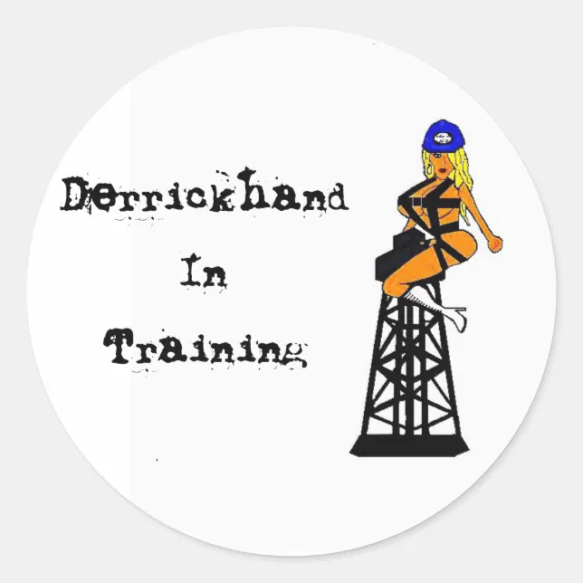 Derrickhand In Training Hard Hat Sticker | Zazzle