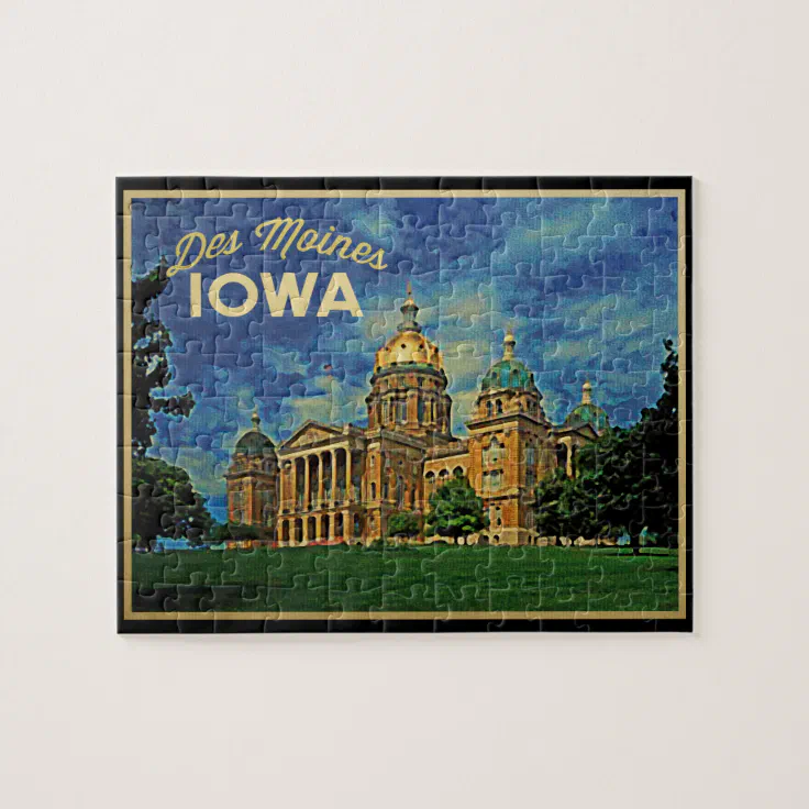 Des Moines Iowa Jigsaw Puzzle | Zazzle