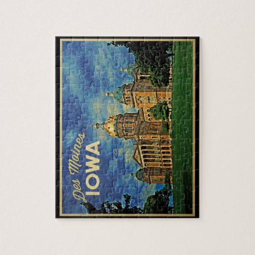 Des Moines Iowa Jigsaw Puzzle | Zazzle