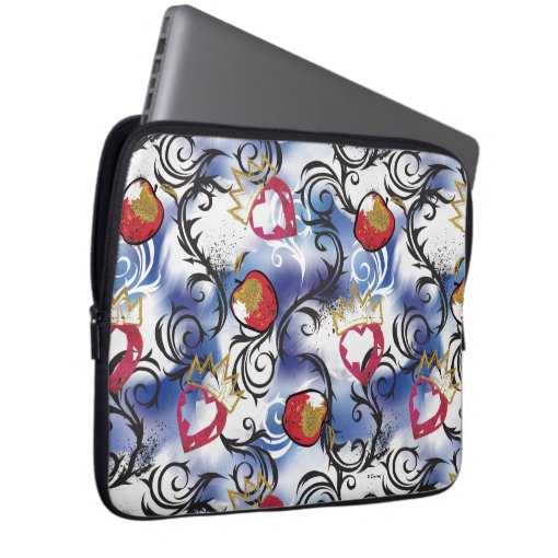 Descendants | Evie | Apple Pattern Laptop Sleeve | Zazzle