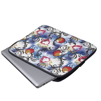Descendants | Evie | Apple Pattern Laptop Sleeve | Zazzle