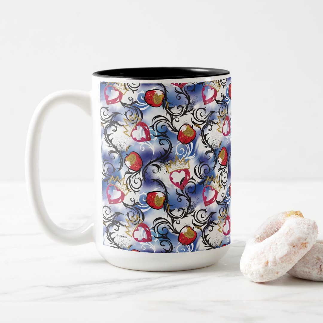 Descendants | Evie | Apple Pattern Two-Tone Coffee Mug | Zazzle