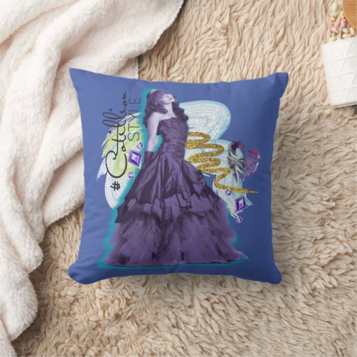 Descendants | Mal | Cotillion Style Throw Pillow | Zazzle