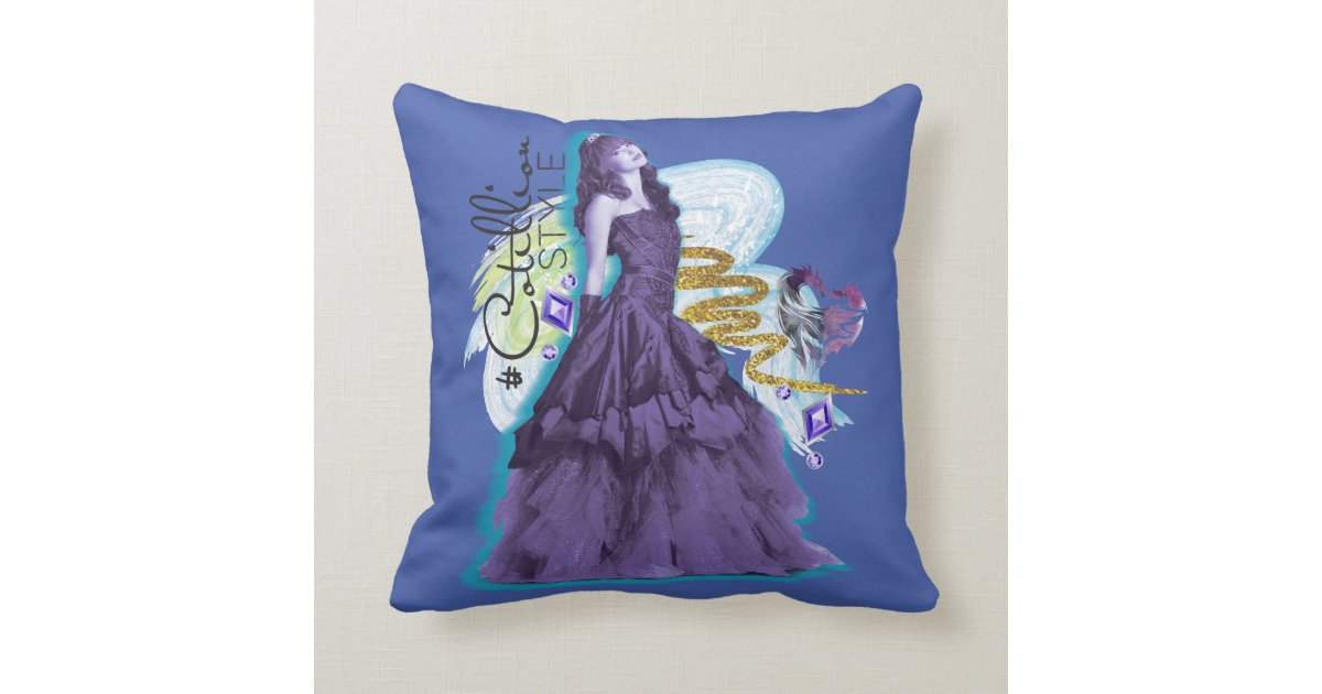 Descendants | Mal | Cotillion Style Throw Pillow | Zazzle.com