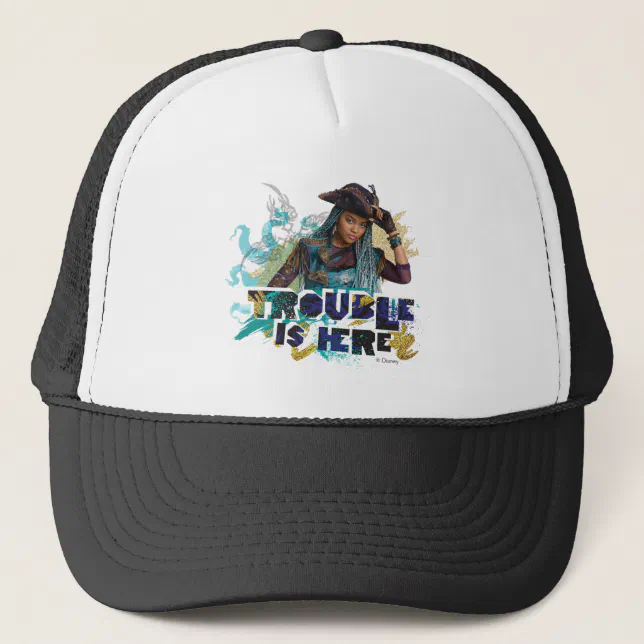 Descendants | Uma | Trouble is Here Trucker Hat | Zazzle