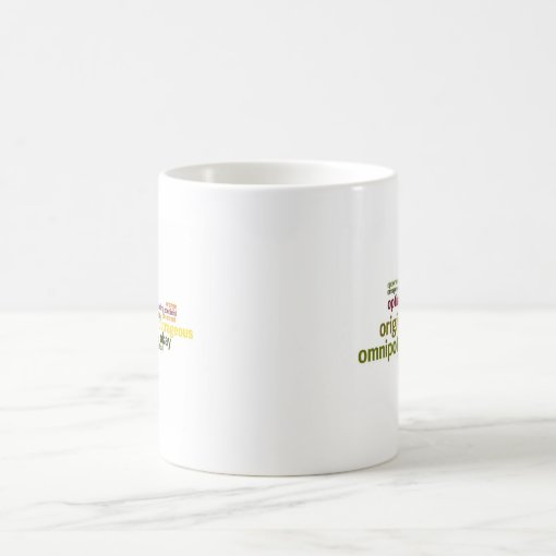 Describe yourself With Adjectives - O Coffee Mug | Zazzle