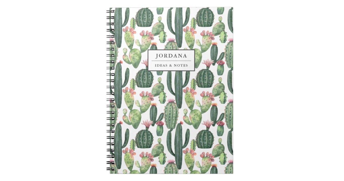 Desert Cacti | Desert Theme Notebook | Zazzle