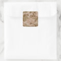 Desert Camo - Brown Camouflage Square Sticker | Zazzle