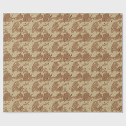 Desert Camo Wrapping Paper | Zazzle