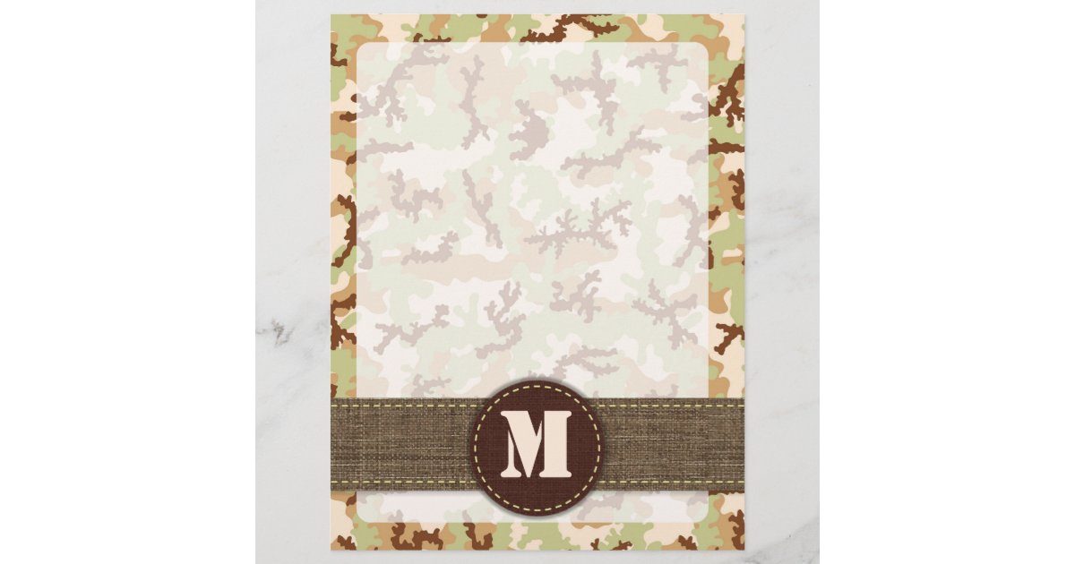 Desert camouflage flyer | Zazzle