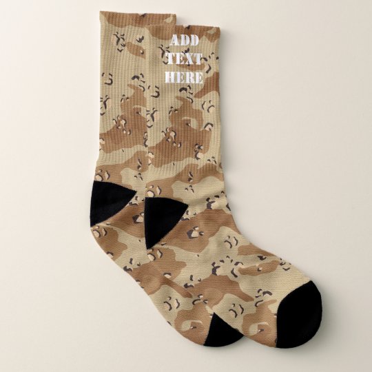 Desert Camouflage Military Pattern Socks | Zazzle.com
