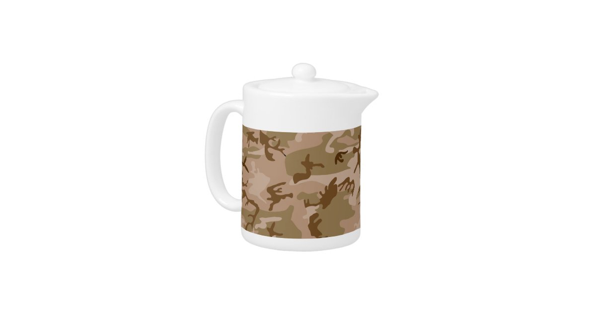 Desert Camouflage Pattern, Military Pattern, Army Teapot | Zazzle