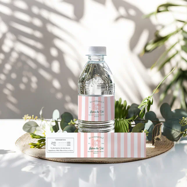 Desert Cowgirl Country Club | Bachelorette Water Bottle Label | Zazzle