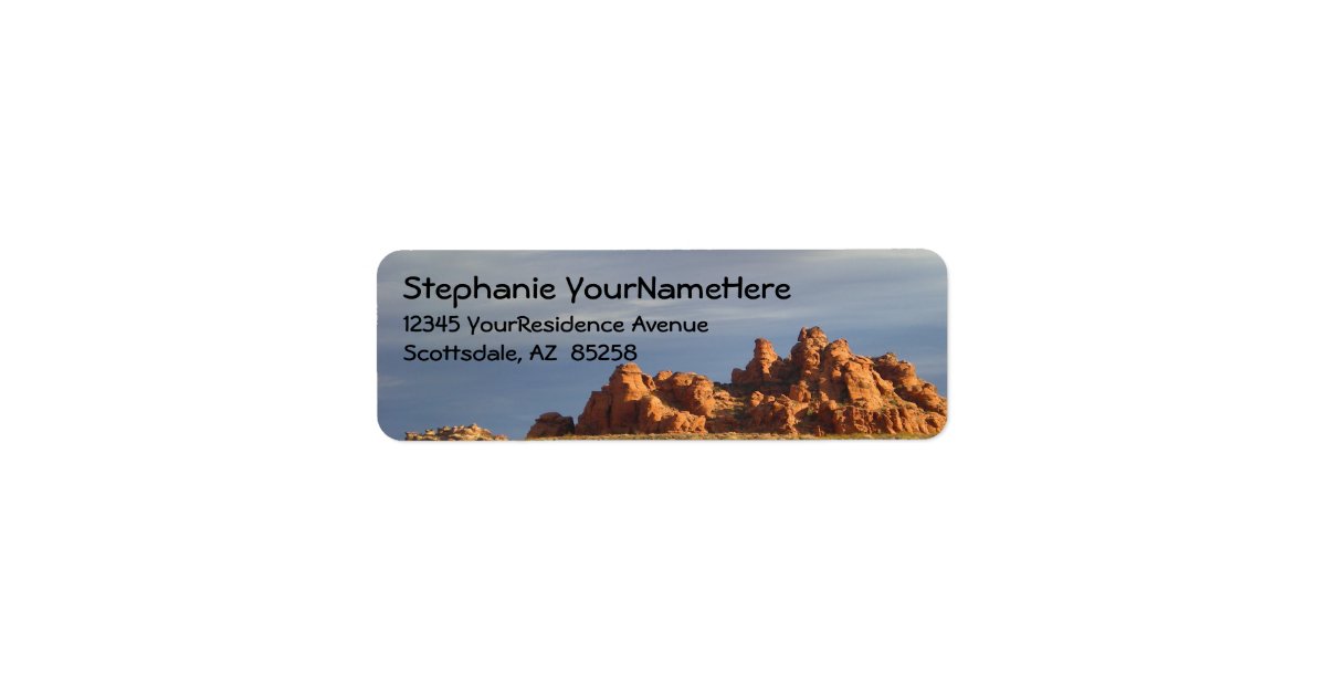 Desert Landscape address labels | Zazzle