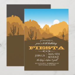 Desert Locale Invitation | Zazzle