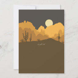 Desert Locale Invitation | Zazzle