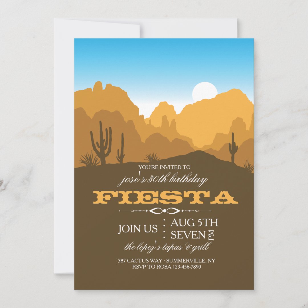 Desert Locale Invitation | Zazzle