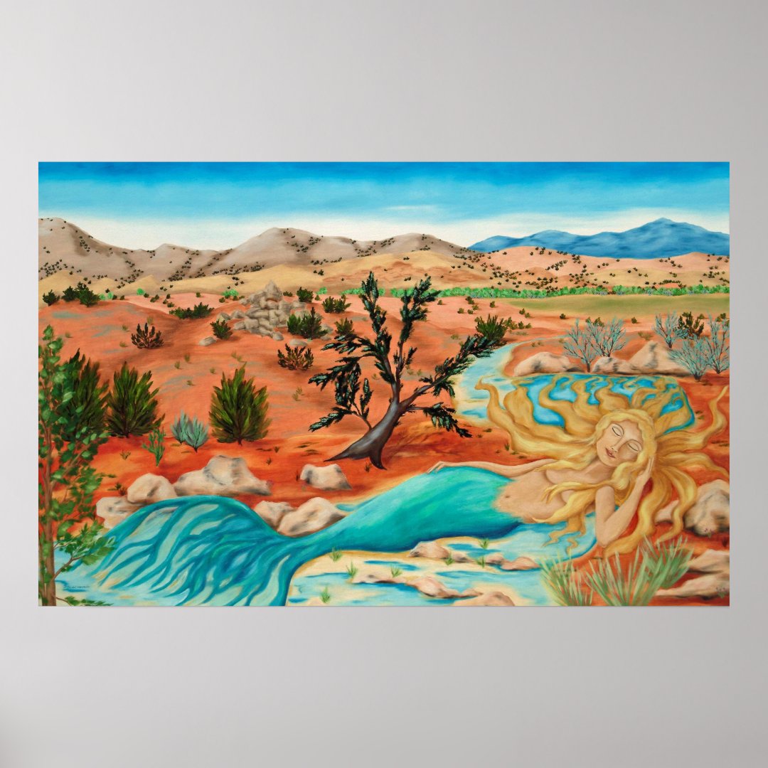 Desert Mermaid Poster | Zazzle