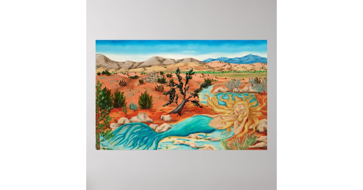 Desert Mermaid Poster | Zazzle